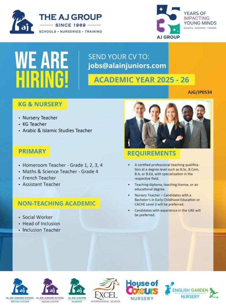 AJ Group Recruitments in Al Ain