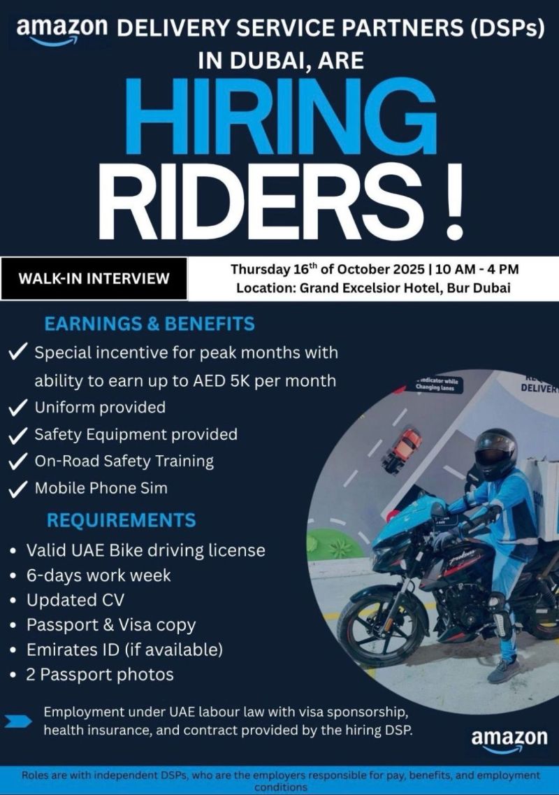 Amazon Walk in Interview in Dubai