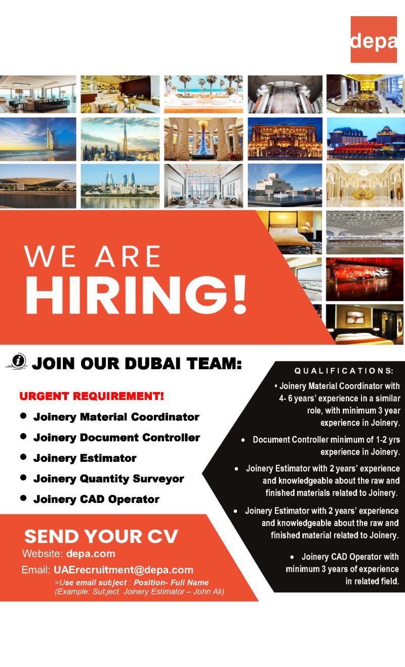 Depa Group Recruitment in Dubai