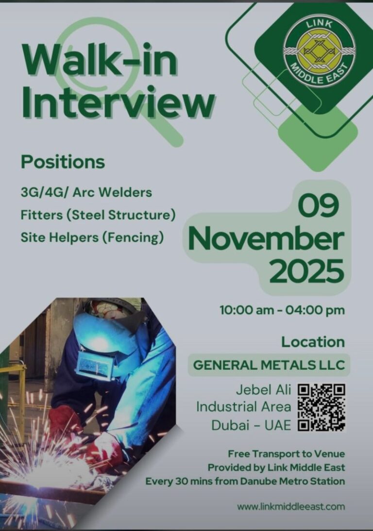 Link Middle East Walk in Interviews in Dubai