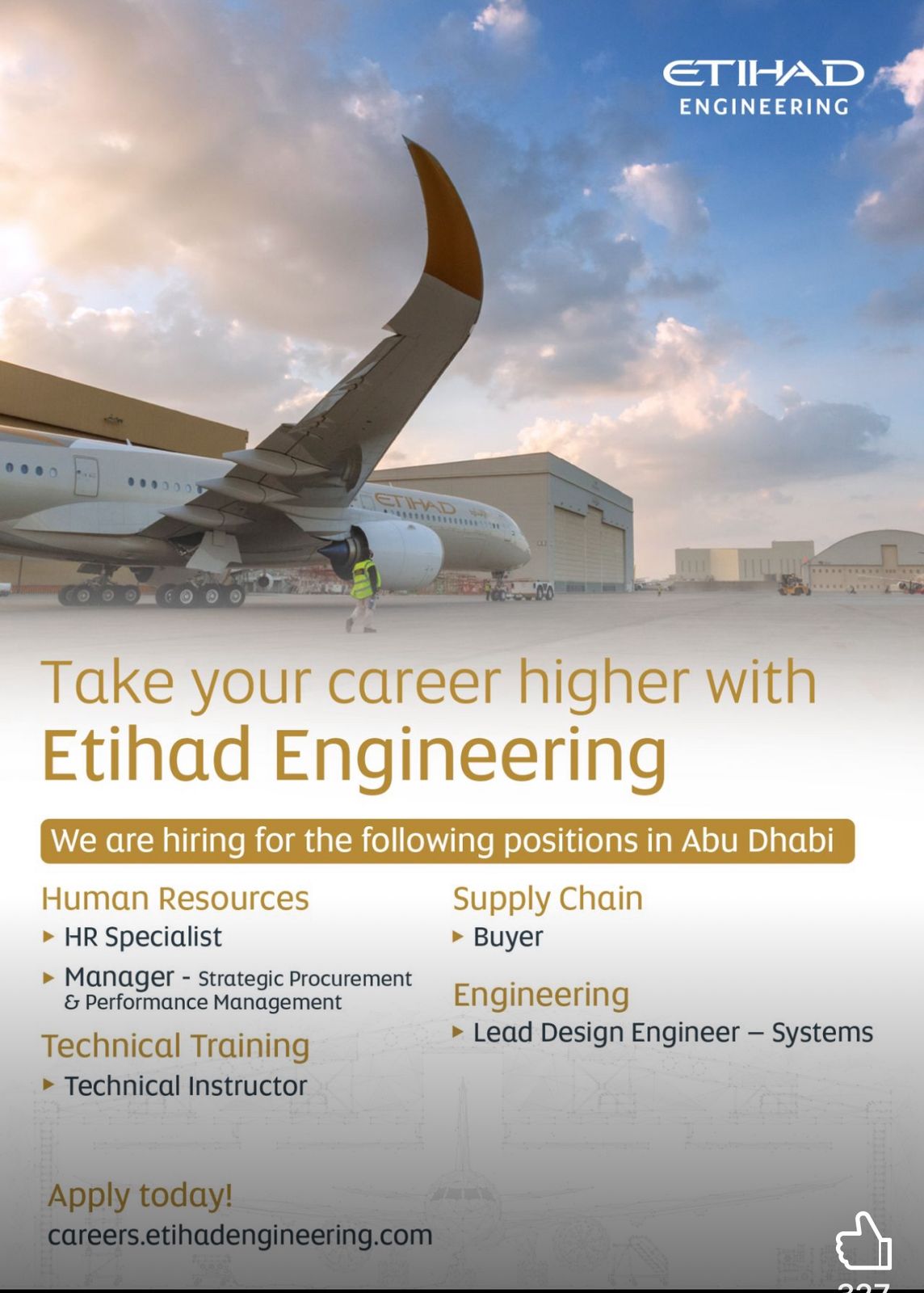 Etihad Engineering Recruitment in Abu Dhabi