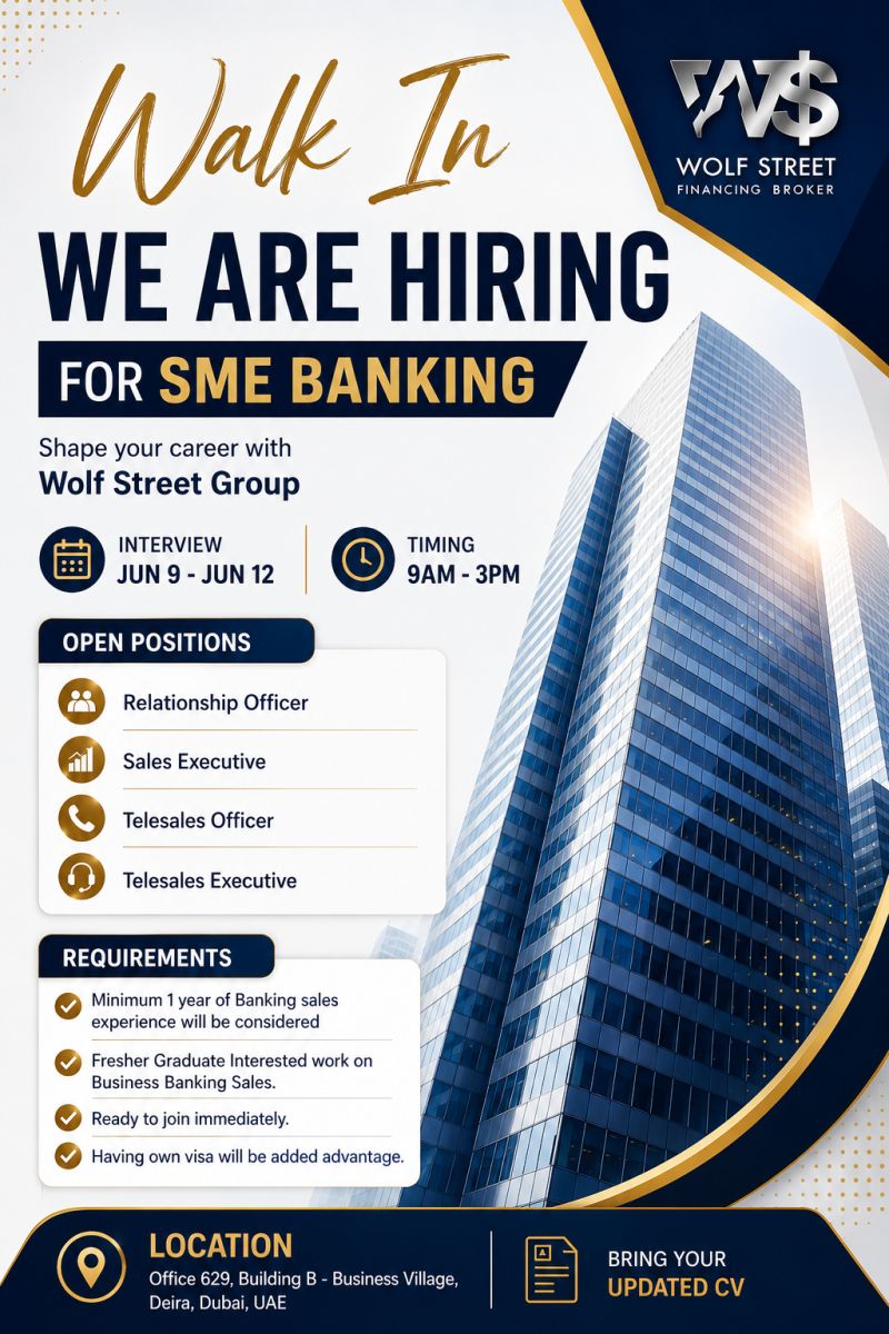 Wolf Street Walk in Interview in Dubai June 2026